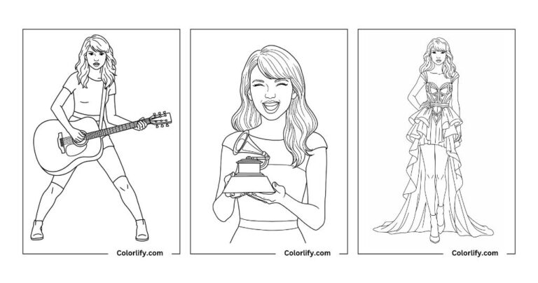 10+ Taylor Swift Coloring Pages | Free PDF Printables - Colorlify ...